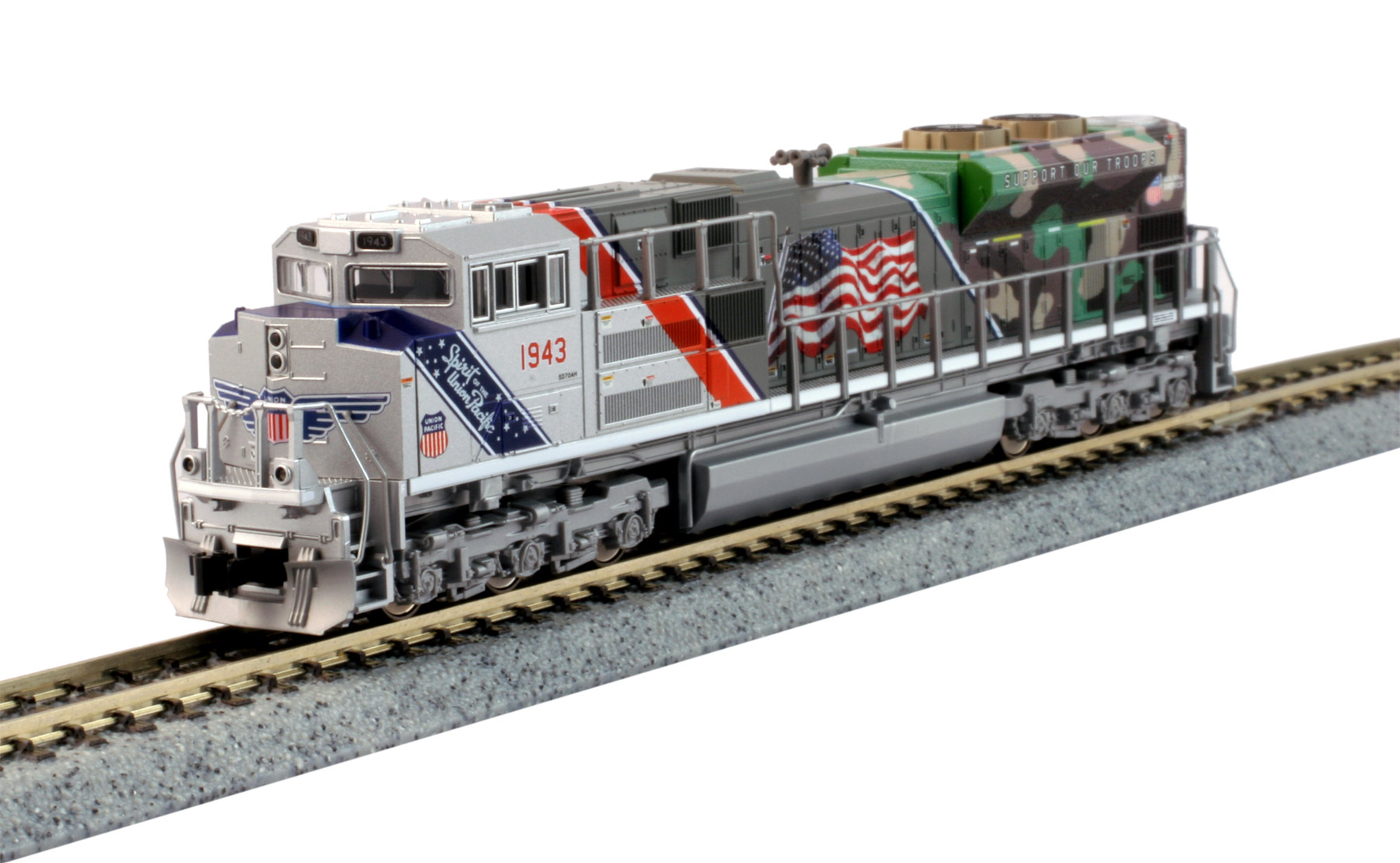 Union Pacific EMD SD70ACe #1943 Nose Headlight Version - Union Pacific The Spirit-N Scale-by ...
