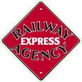 Railway Express Agency Metal/Porcelain Sign - A-Trains.com