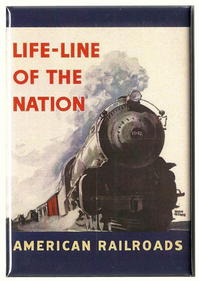 Life Line of the Nation Magnet - A-Trains.com