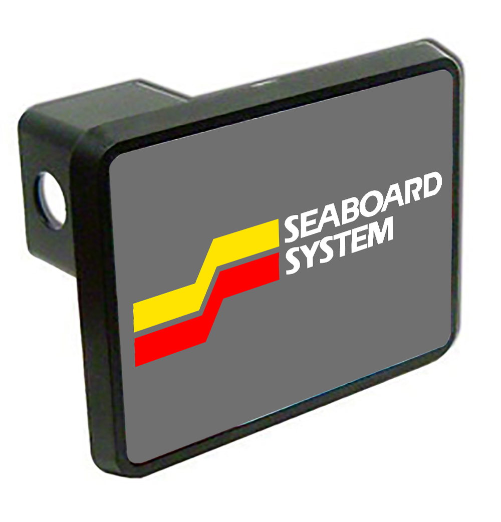 Seaboard System Logo Trailer Hitch Cover Train - A-Trains.com