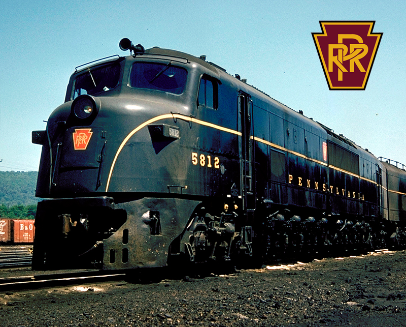 Pennsylvania Railroad Baldwin Centipede 8 x 10 Metal Sign - A-Trains.com