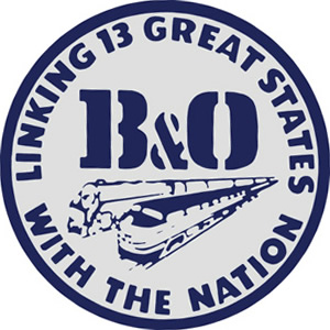 B&O States Logo Clock - A-Trains.com