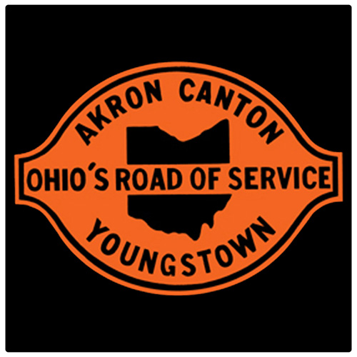 Akron, Canton & Youngstown Logo 4 Piece Coaster Set - A-Trains.com