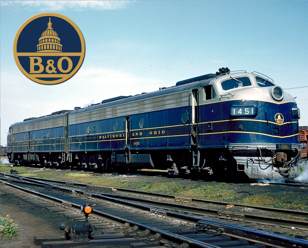 Baltimore & Ohio E8 Photo Sign - A-Trains.com