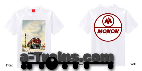 Monon Railroad Logo Photo Train T-Shirts and Sweatshirts - A-Trains.com