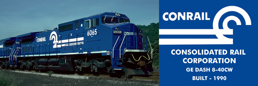 Conrail Dash 8-40CW Roster Sign - A-Trains.com