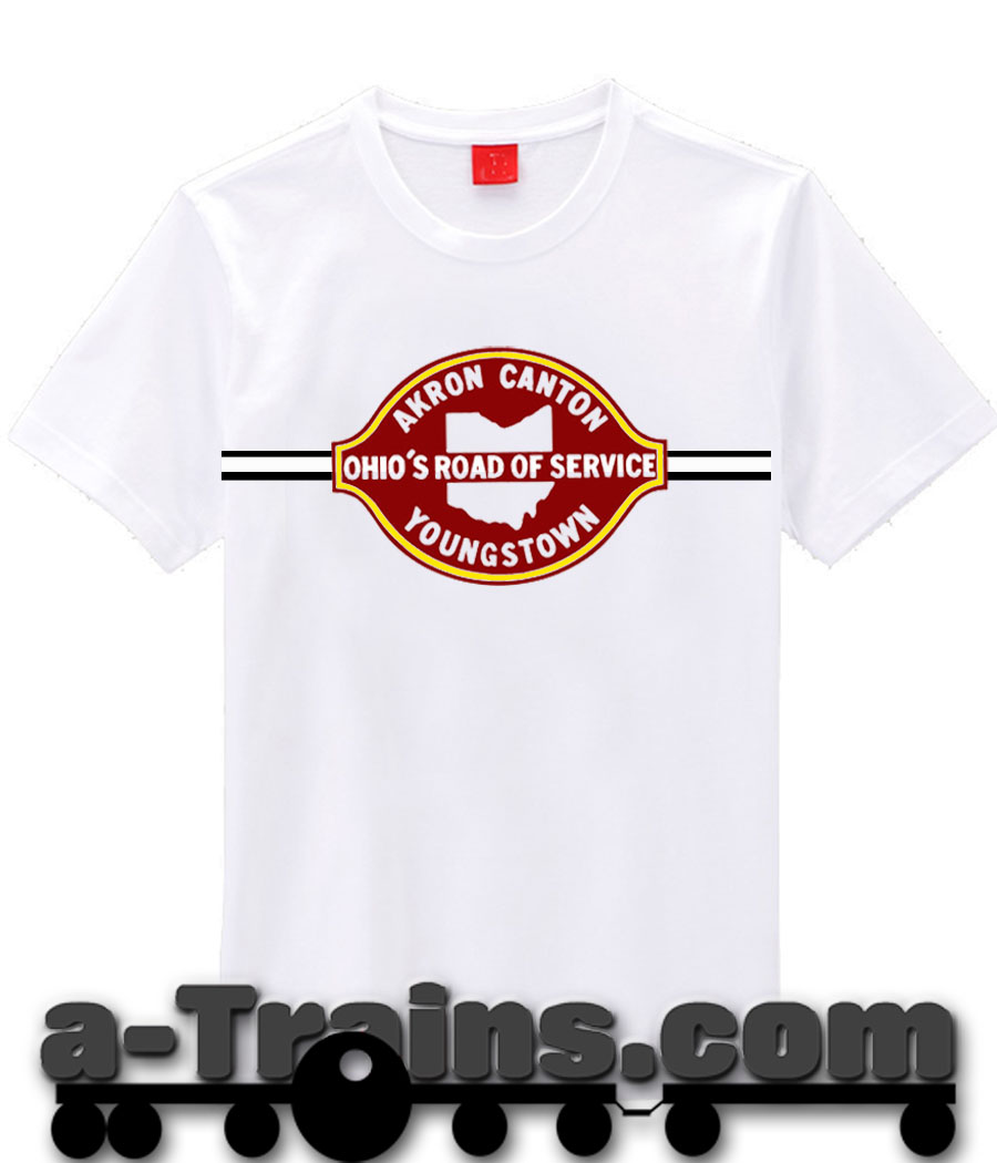 Akron, Canton & Youngstown Railroad Logo (with stripe) T-Shirts - A ...