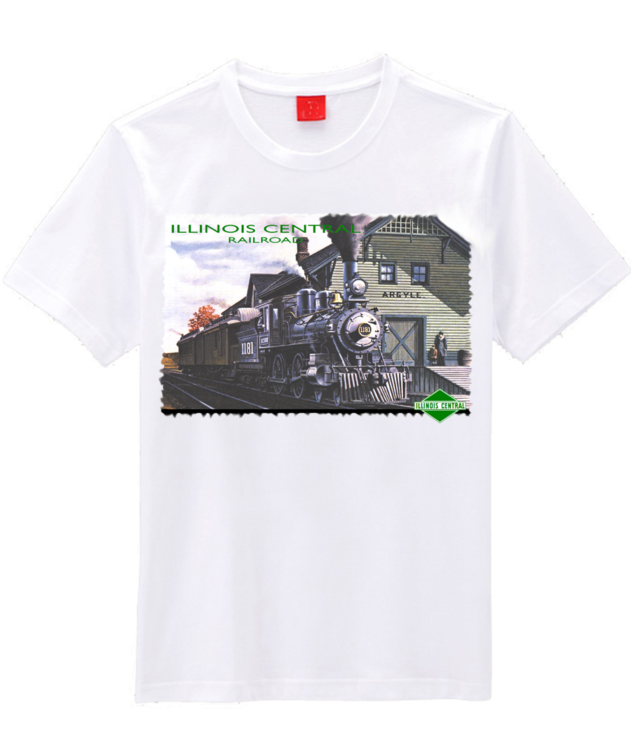Illinois Central Steam Train T-Shirts & Sweatshirts - A-Trains.com