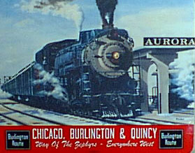 Burlington Route Hudson 8" x 10" Metal Sign - A-Trains.com