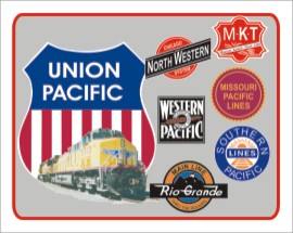 Union Pacific Heritage Metal Sign 8 - A-Trains.com