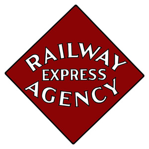 Railway Express Agency Metal Sign - A-Trains.com
